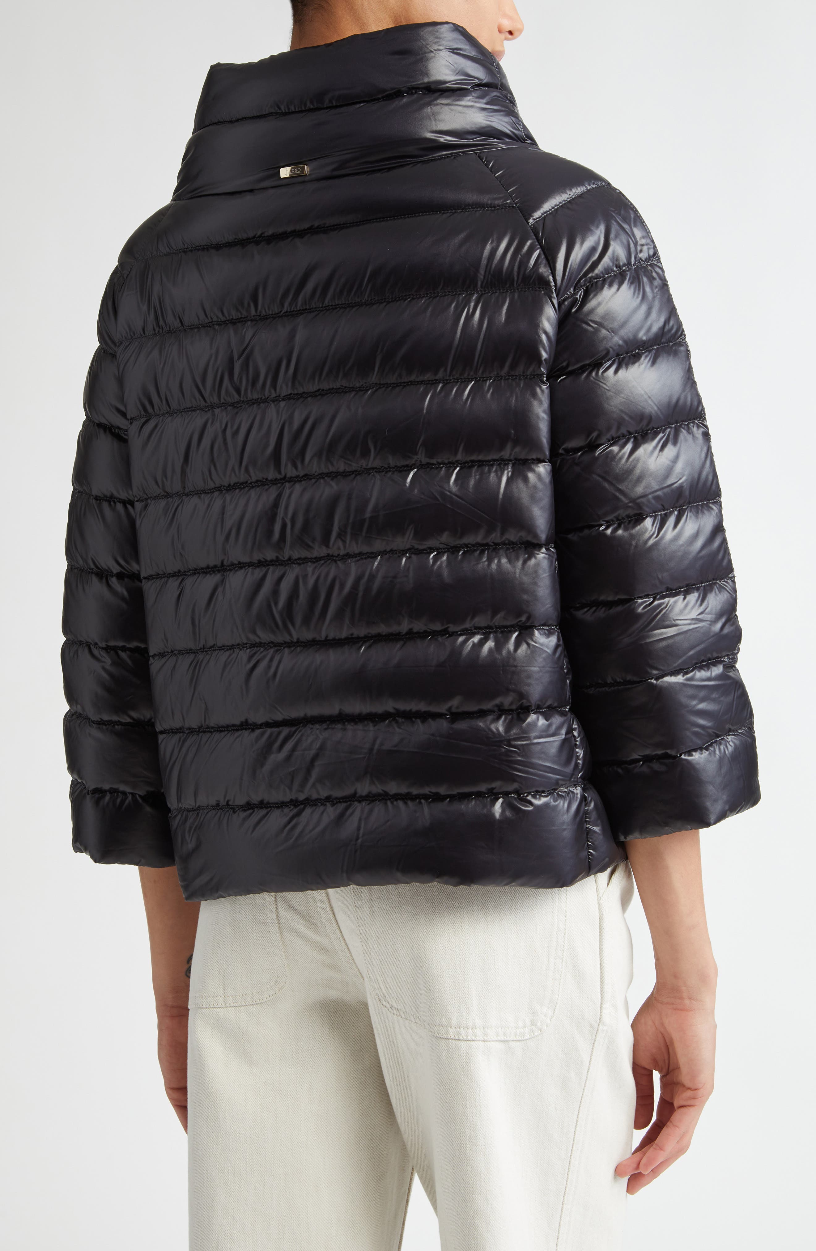 Herno Sofia Iconic Down Crop Puffer Jacket | Nordstrom
