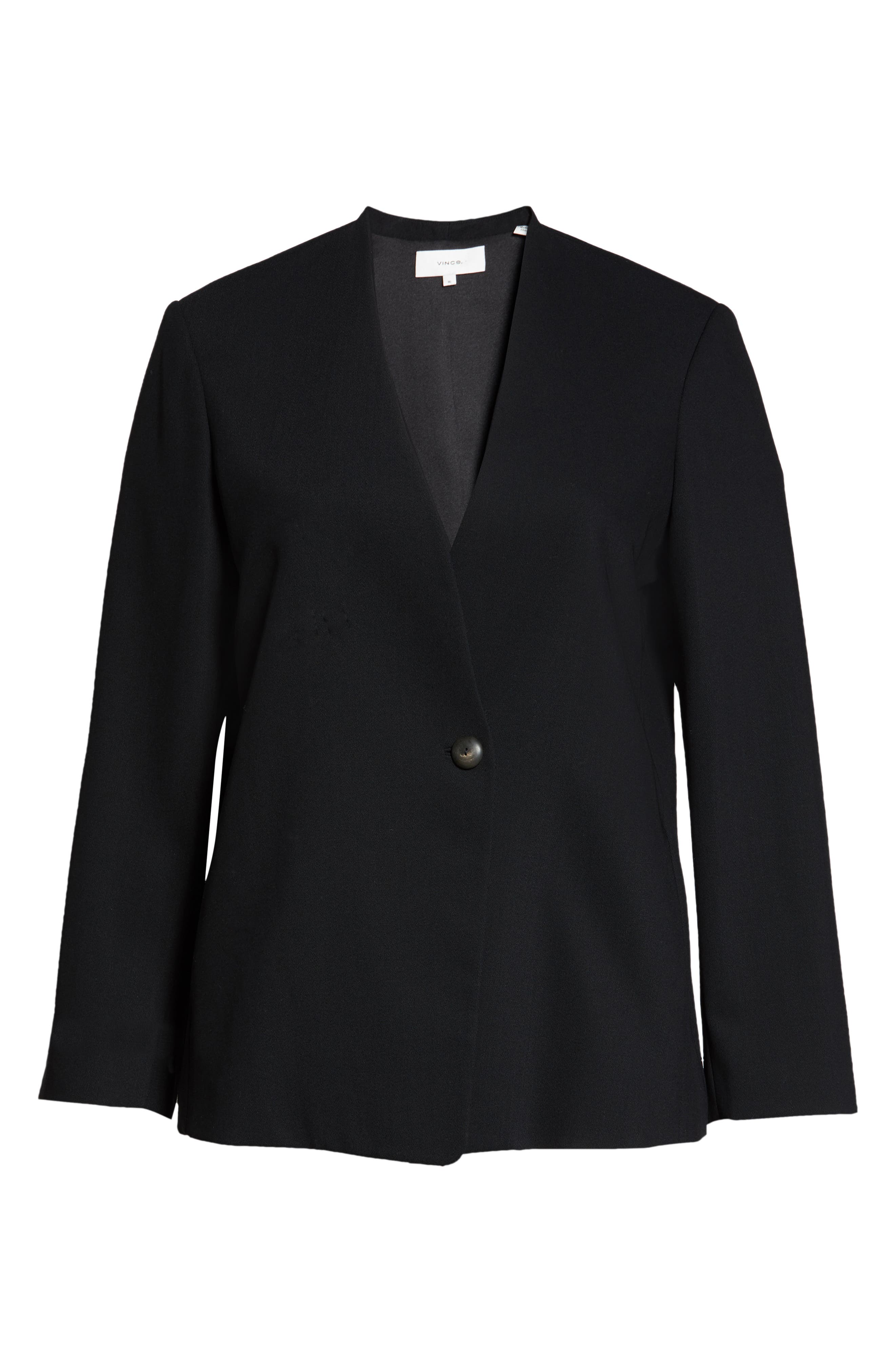 Vince Collarless Wool Blend Blazer | Nordstrom