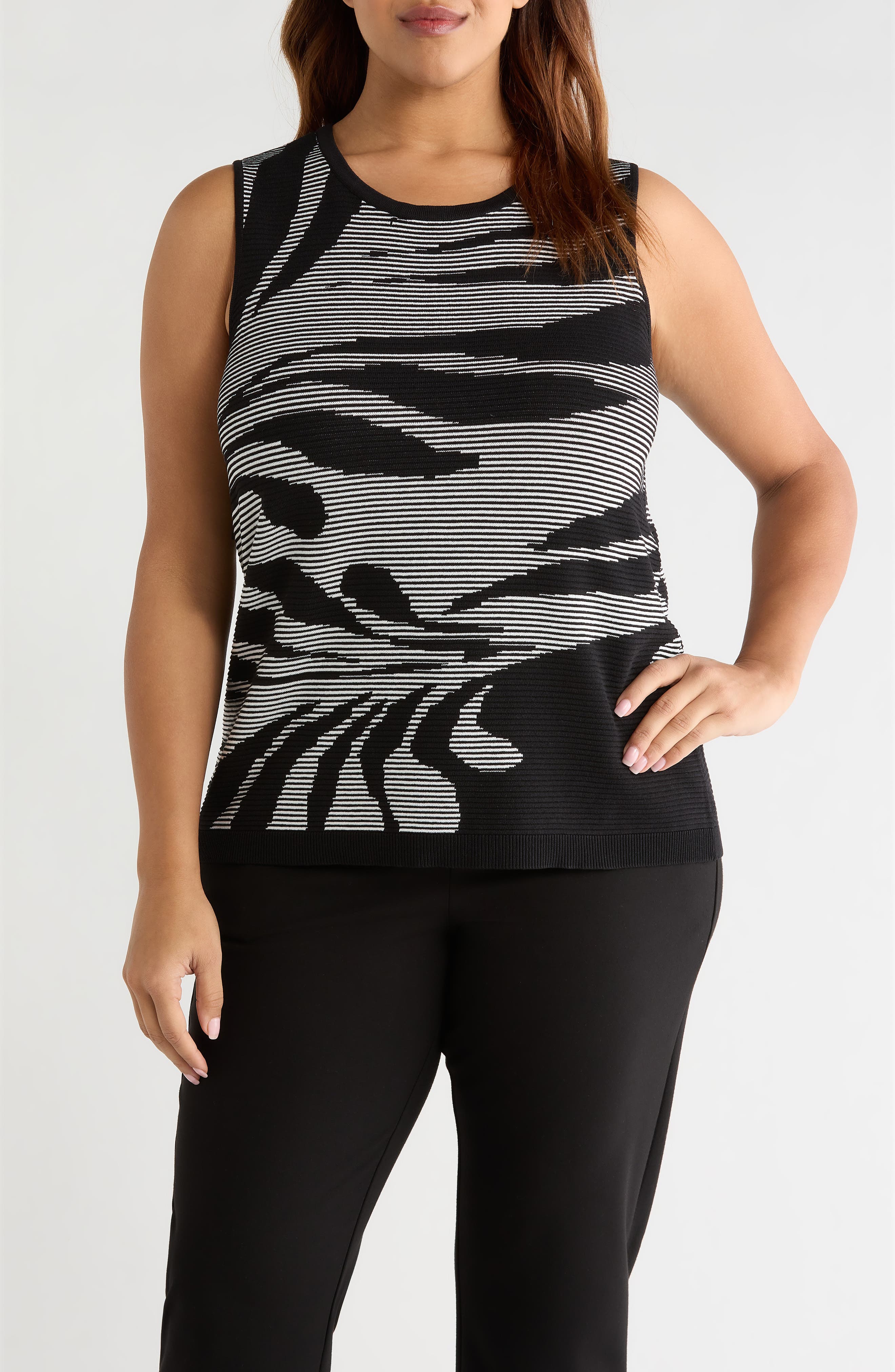 Anne Klein Graphic Sleeveless Top | Nordstrom
