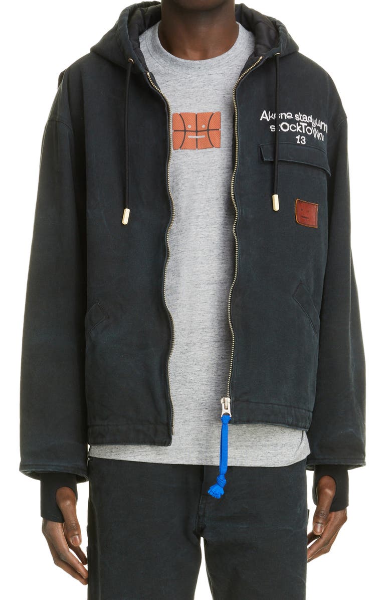 Acne Studios Fa-Ux-Out Cotton Hooded Jacket | Nordstrom
