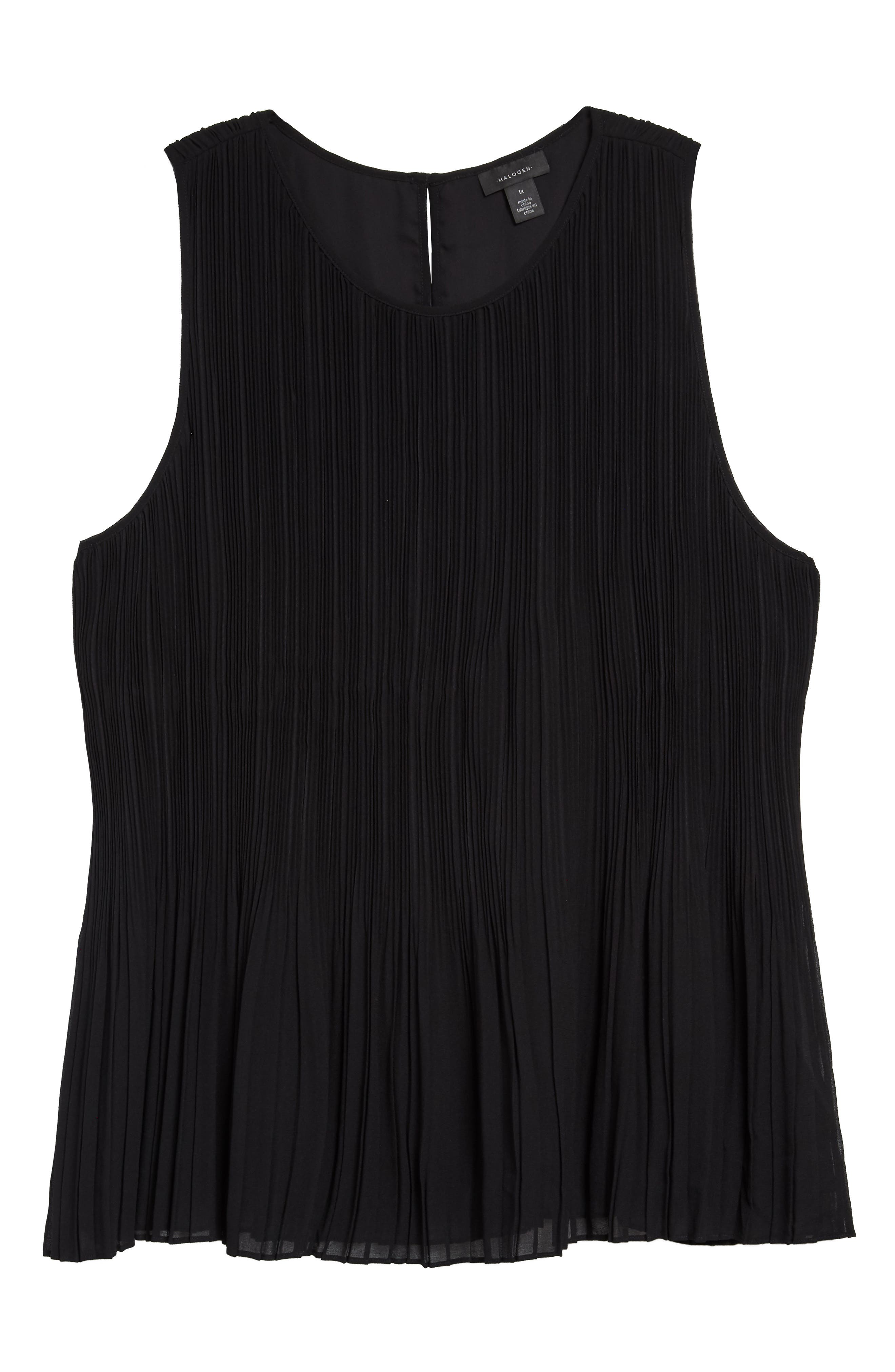 Halogen® Sleeveless Pleated Top | Nordstrom