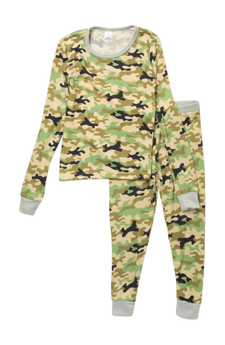 MODERN KIDS Camo Print Long Sleeve Pajamas | Nordstromrack