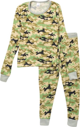 MODERN KIDS Camo Print Long Sleeve Pajamas | Nordstromrack