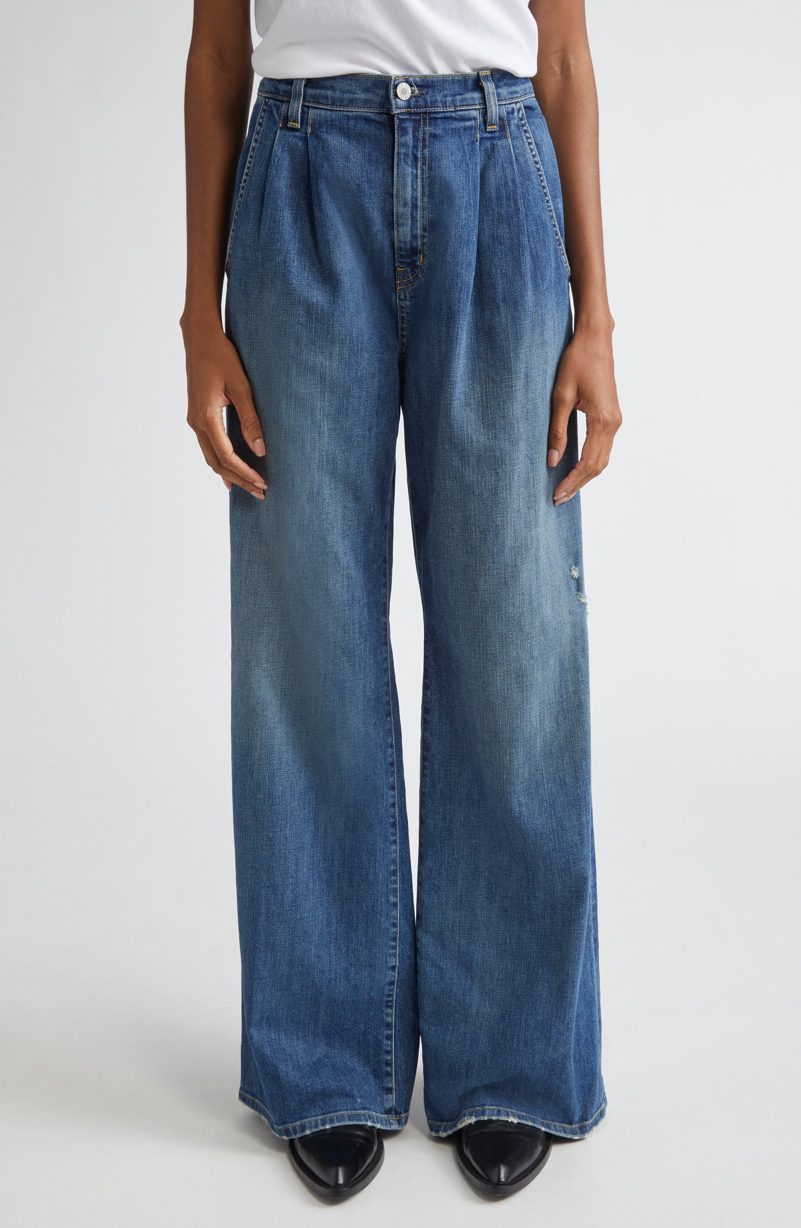 Nili Lotan Flora High Waist Trouser Jeans | Nordstrom