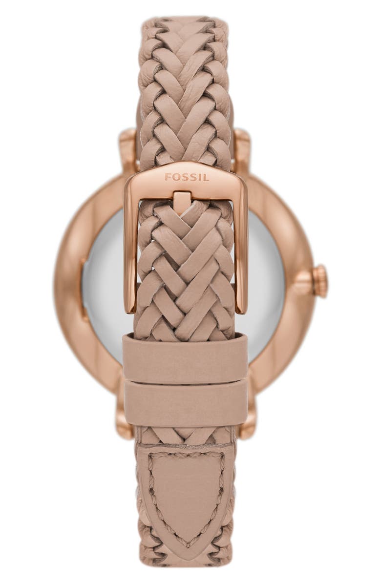 Fossil Jacqueline Leather Strap Watch, 36mm | Nordstrom