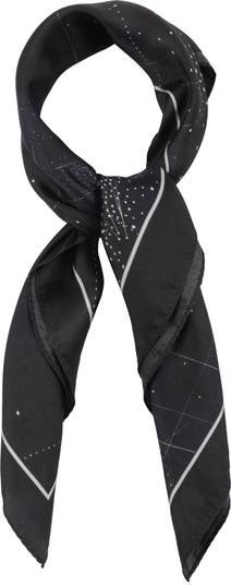 AllSaints Valkyrie Constellation Print Silk Twill Scarf | Nordstrom