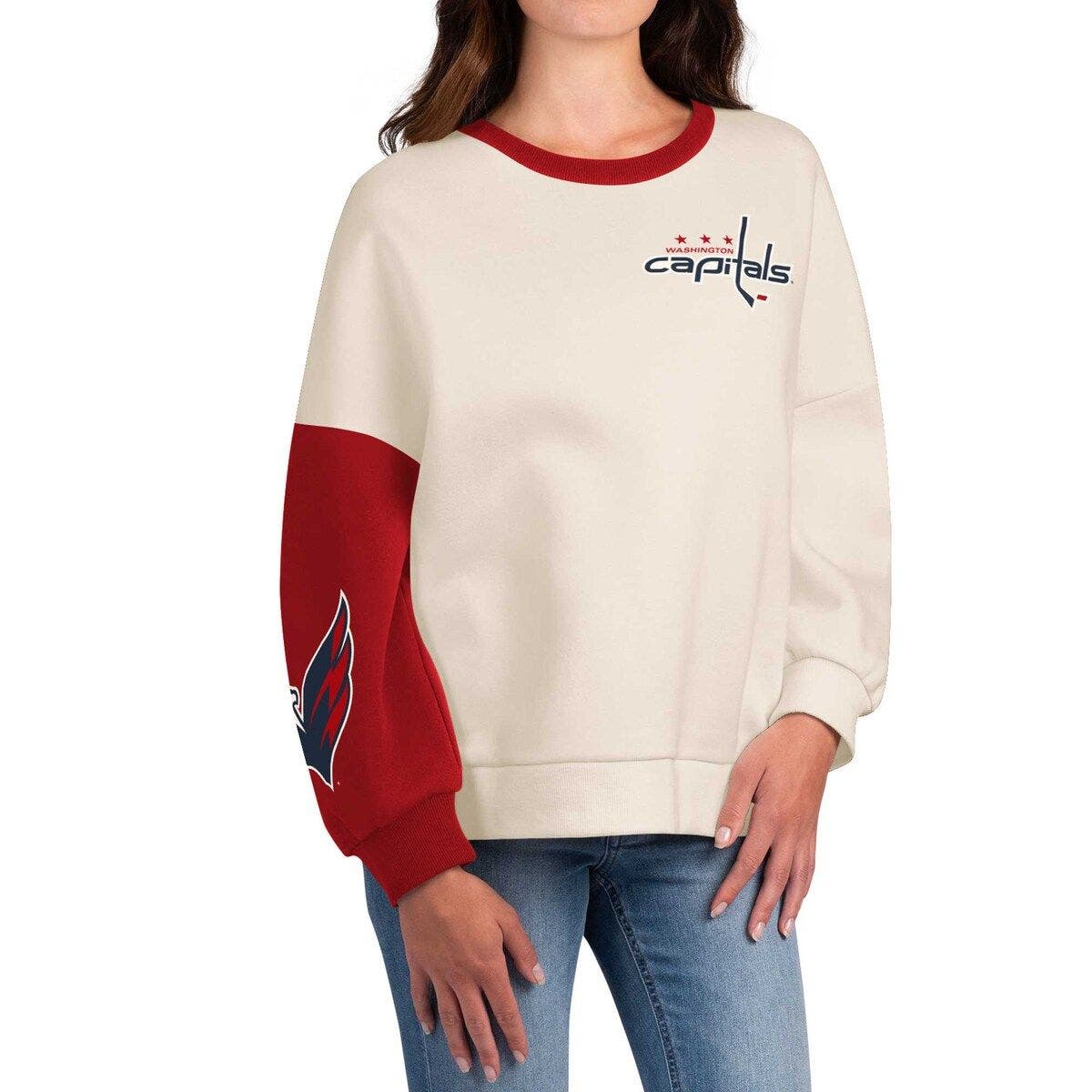 STARTER Women's Starter Cream/Red Washington Capitals Interception ...