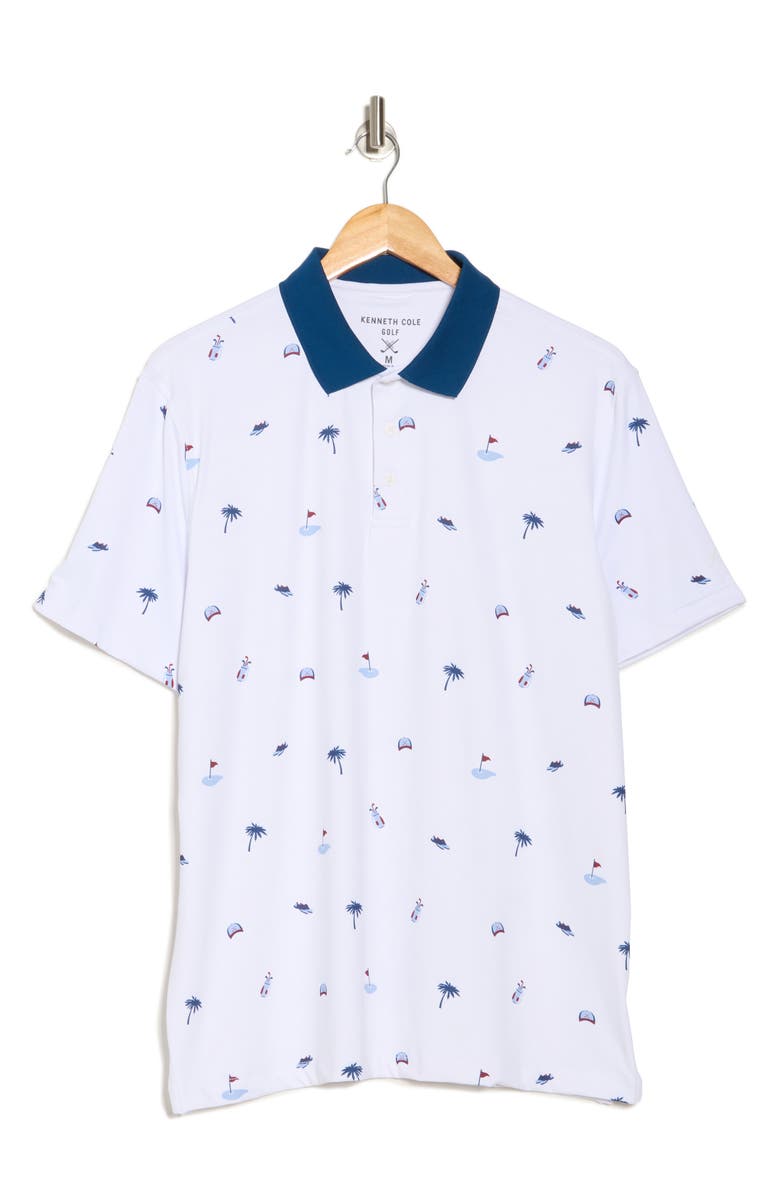 Kenneth Cole Print Golf Polo | Nordstromrack
