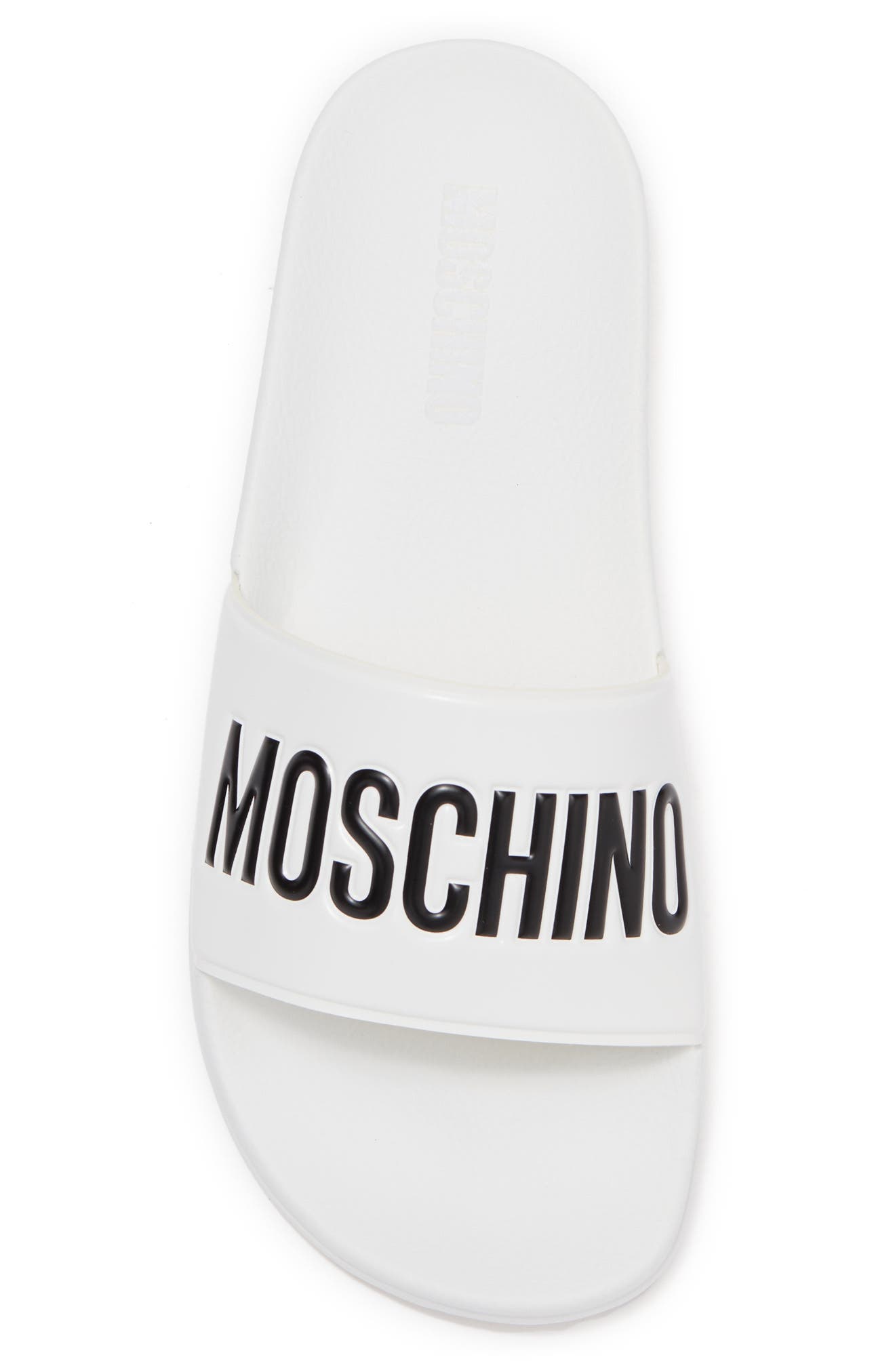 Moschino Brand Logo Flat Sandal (Women) | Nordstromrack