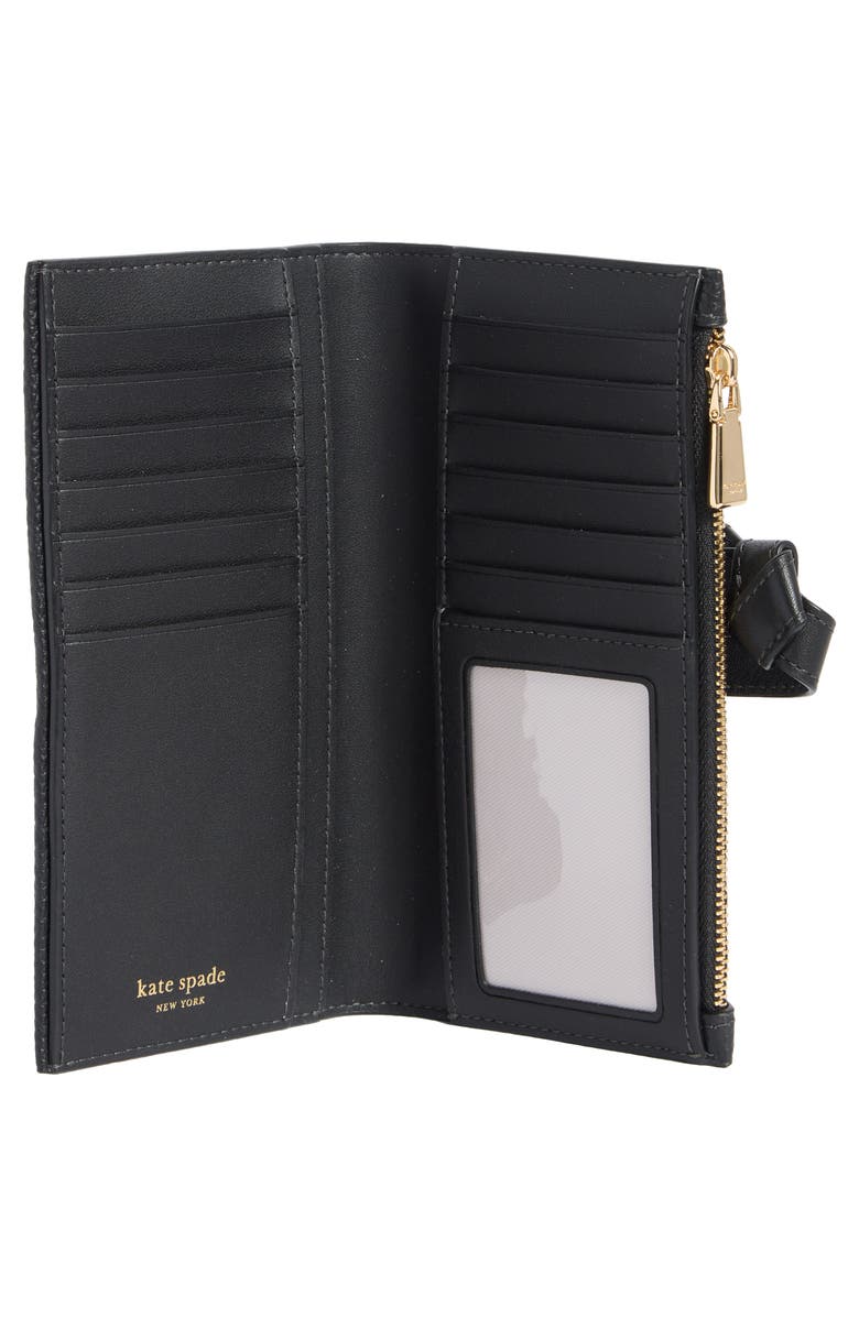 Kate Spade New York knot pebble leather slim wallet | Nordstromrack