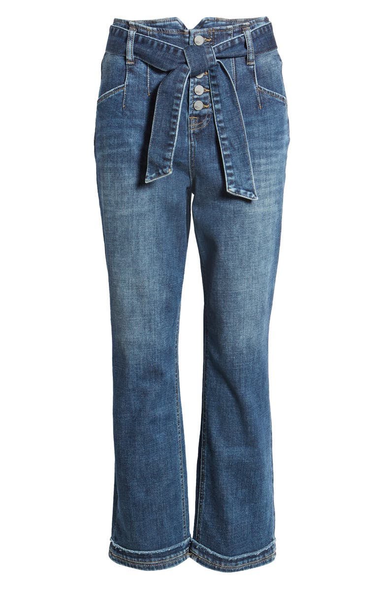 Wash Lab Denim Tie Waist Crop Jeans | Nordstromrack