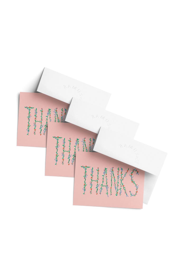 Thank You Greeting Card Pack 3ct Thanks Pink Nordstrom thank-you-greeting-card-pack-3ct-thanks-pink-nordstrom