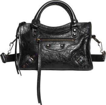 Balenciaga Mini Le City Crinkle Leather Top Handle Bag Balenciaga Mini Le City Crinkle Leather Top Handle Bag