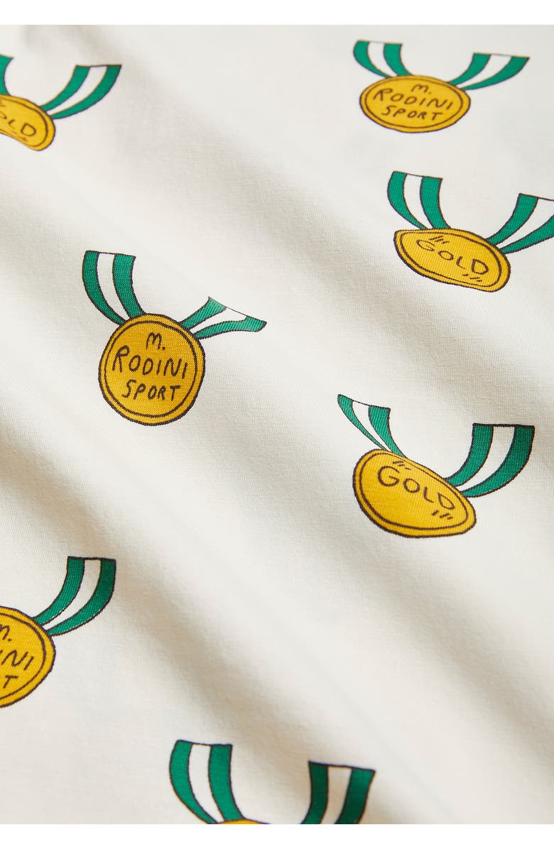 Mini Rodini Kids' Medals Print Organic Cotton Sleeveless Dress ...