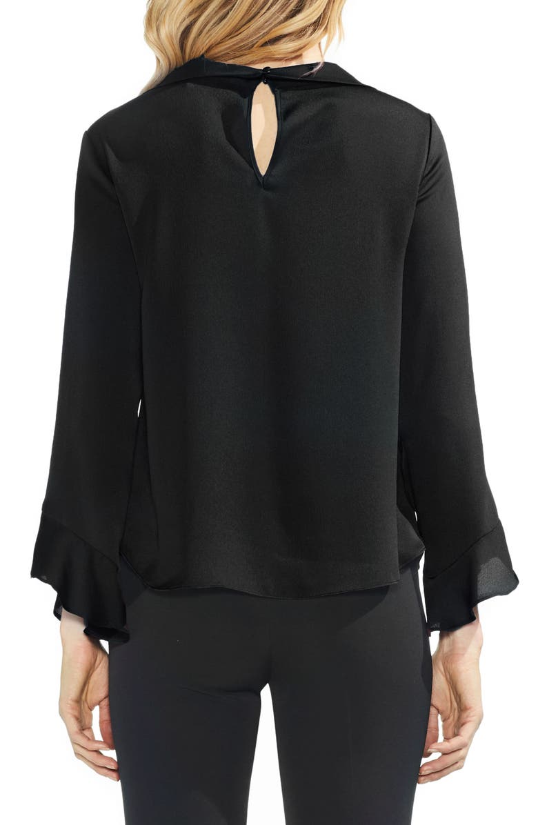 Vince Camuto Flutter Cuff Hammered Satin Blouse | Nordstromrack