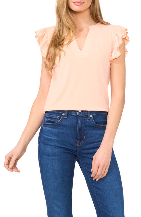 Women's Coral Tops | Nordstrom
