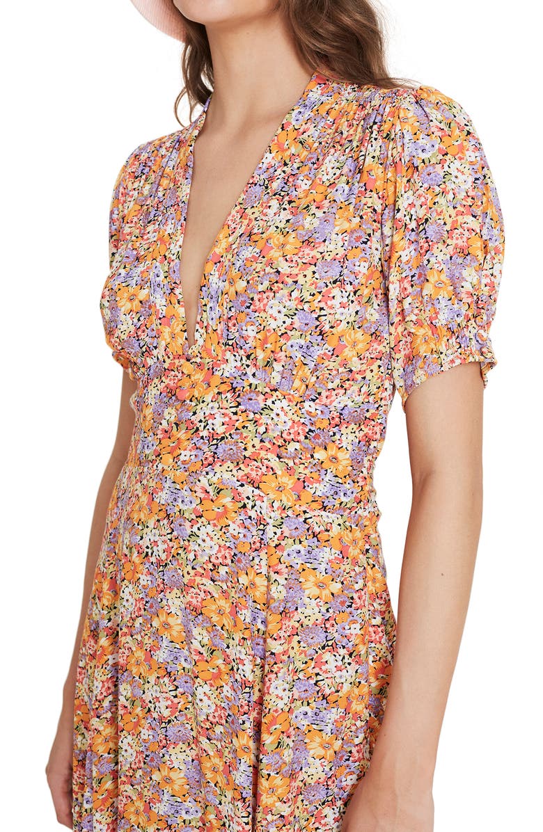Faithfull the Brand Meadows Floral Midi Dress | Nordstromrack