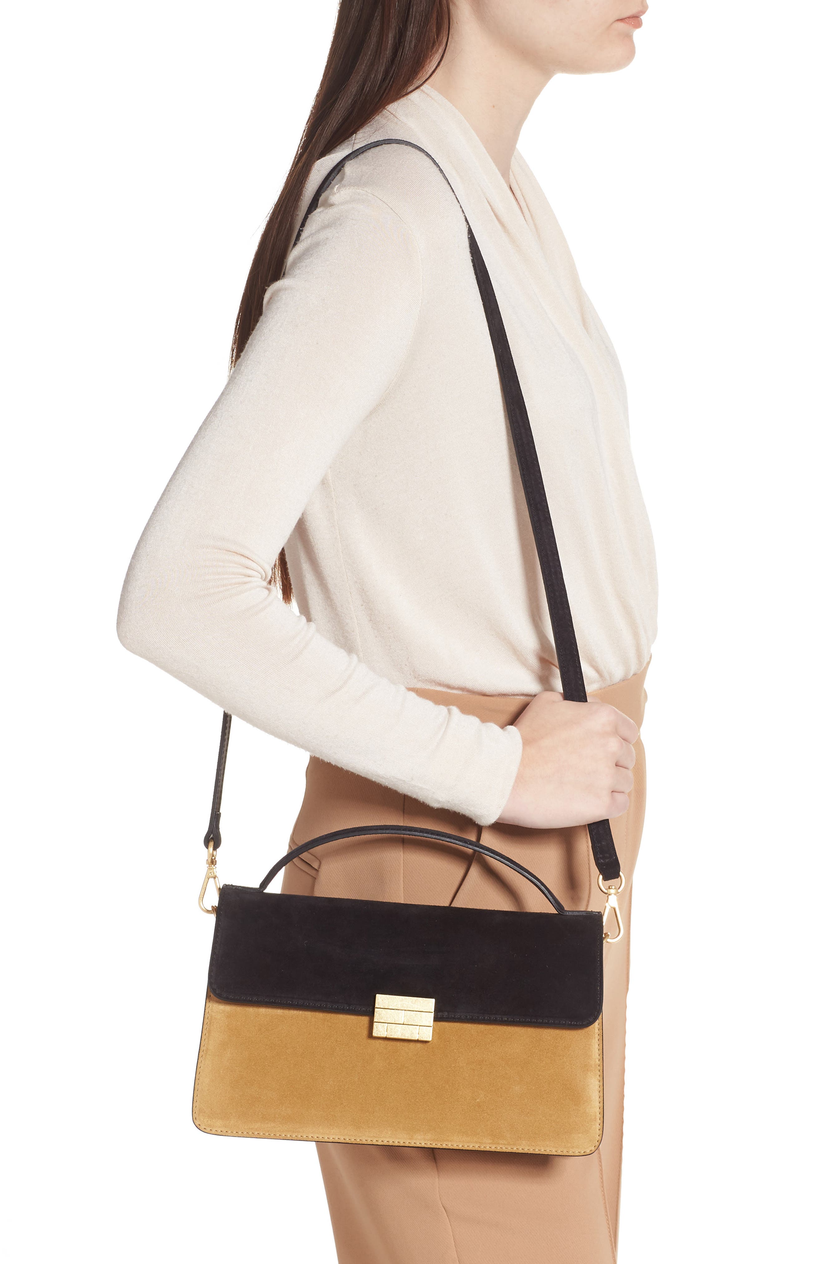 FRAME Le Signature Medium Leather Crossbody Bag | Nordstromrack