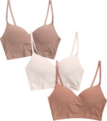Danskin 3-Pack Hidden Cup Molded Wireless Bralette | Nordstromrack
