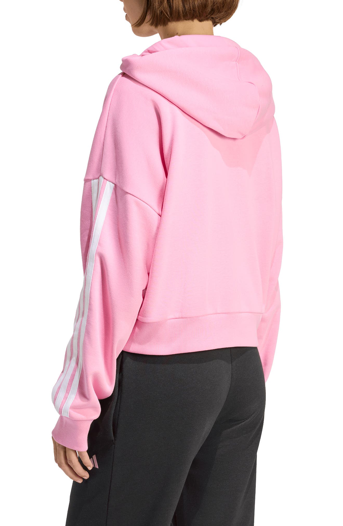 adidas Essentials 3-Stripe Quarter Zip Sweatshirt | Nordstromrack