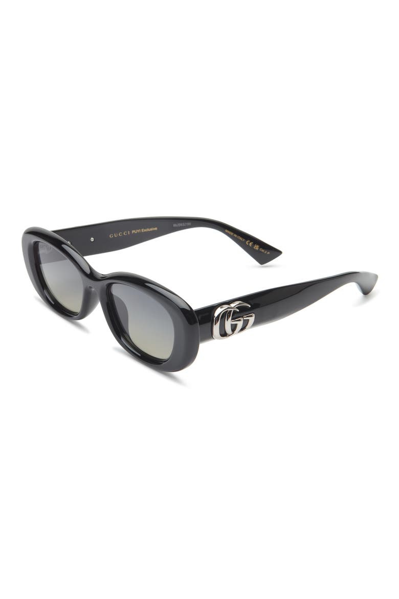53mm Polar Gradient Oval Sunglasses (Women) | Nordstromrack