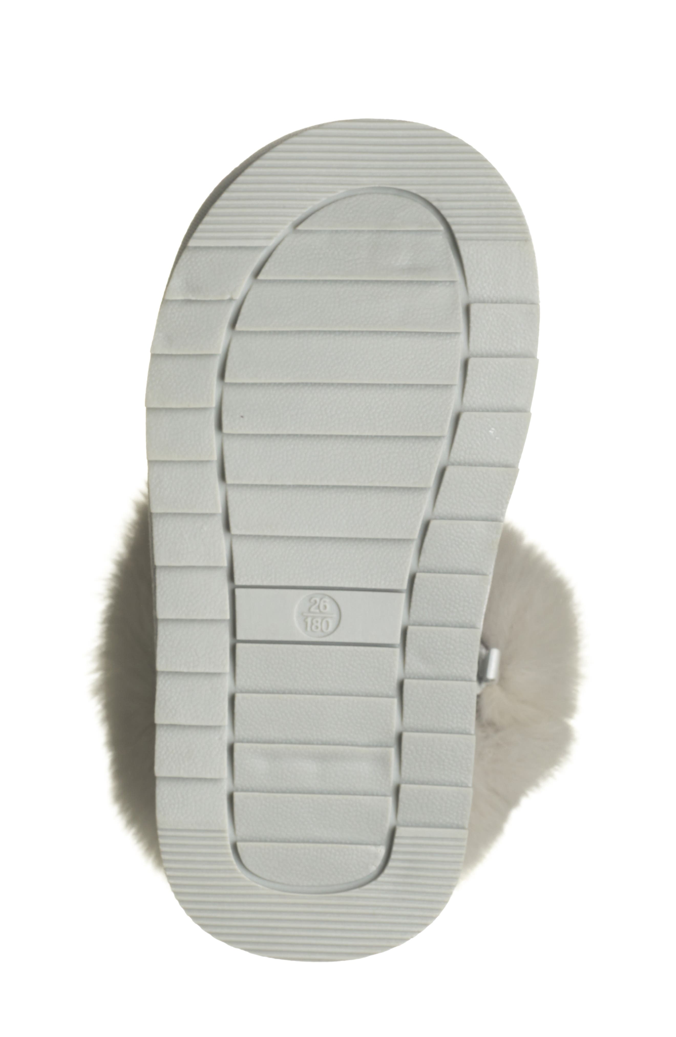 Doe A Dear Kids' Faux Fur Trim Glitter Boot | Nordstromrack