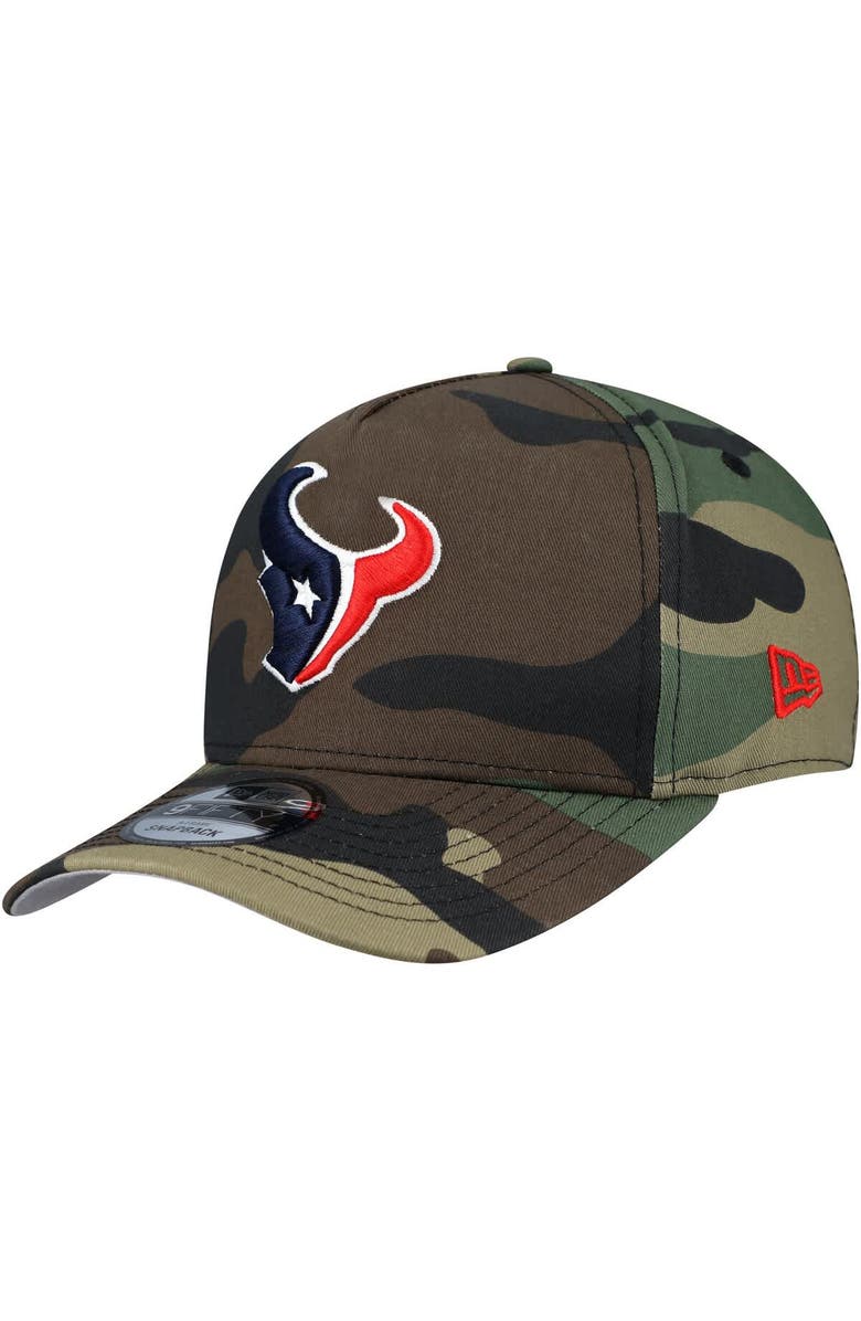 New Era Men's New Era Camo Houston Texans Woodsy 9FIFTY Snapback Hat ...