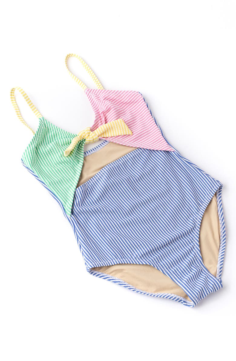 Shade Critters Kids' Monokini Seersucker One-Piece Swimsuit | Nordstromrack