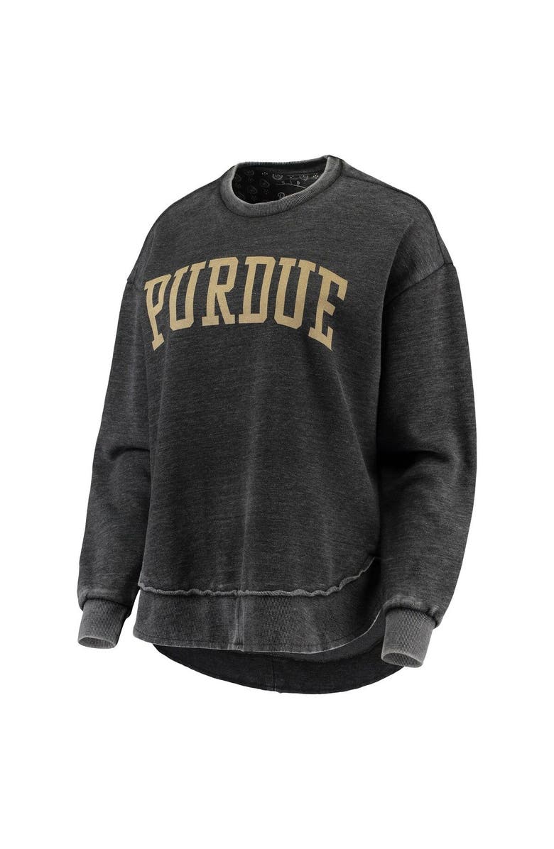 PRESSBOX Women's Pressbox Black Purdue Boilermakers Vintage Wash ...