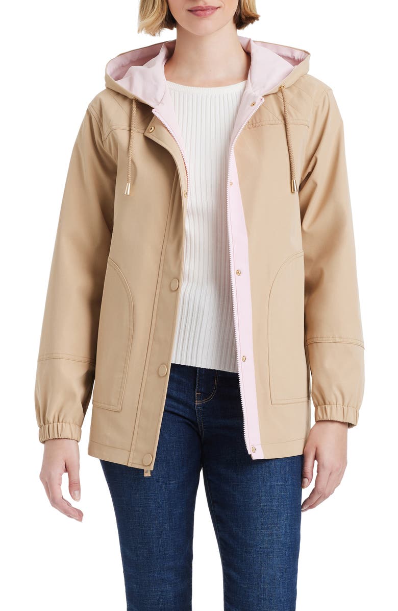 Kate Spade New York water resistant hooded jacket | Nordstrom