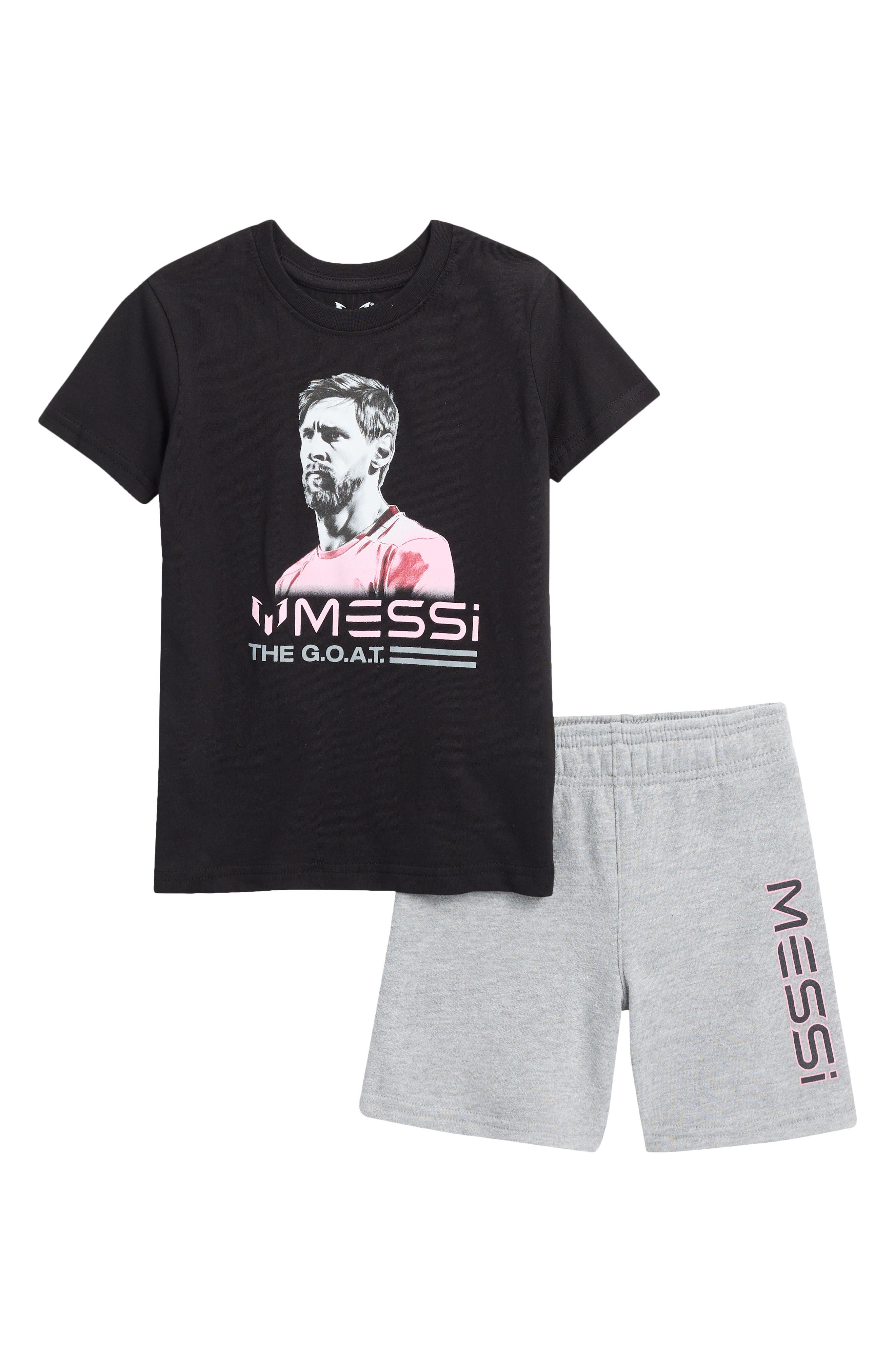 Messi Kids' Logo Short Sleeve T-Shirt & Shorts Set | Nordstromrack