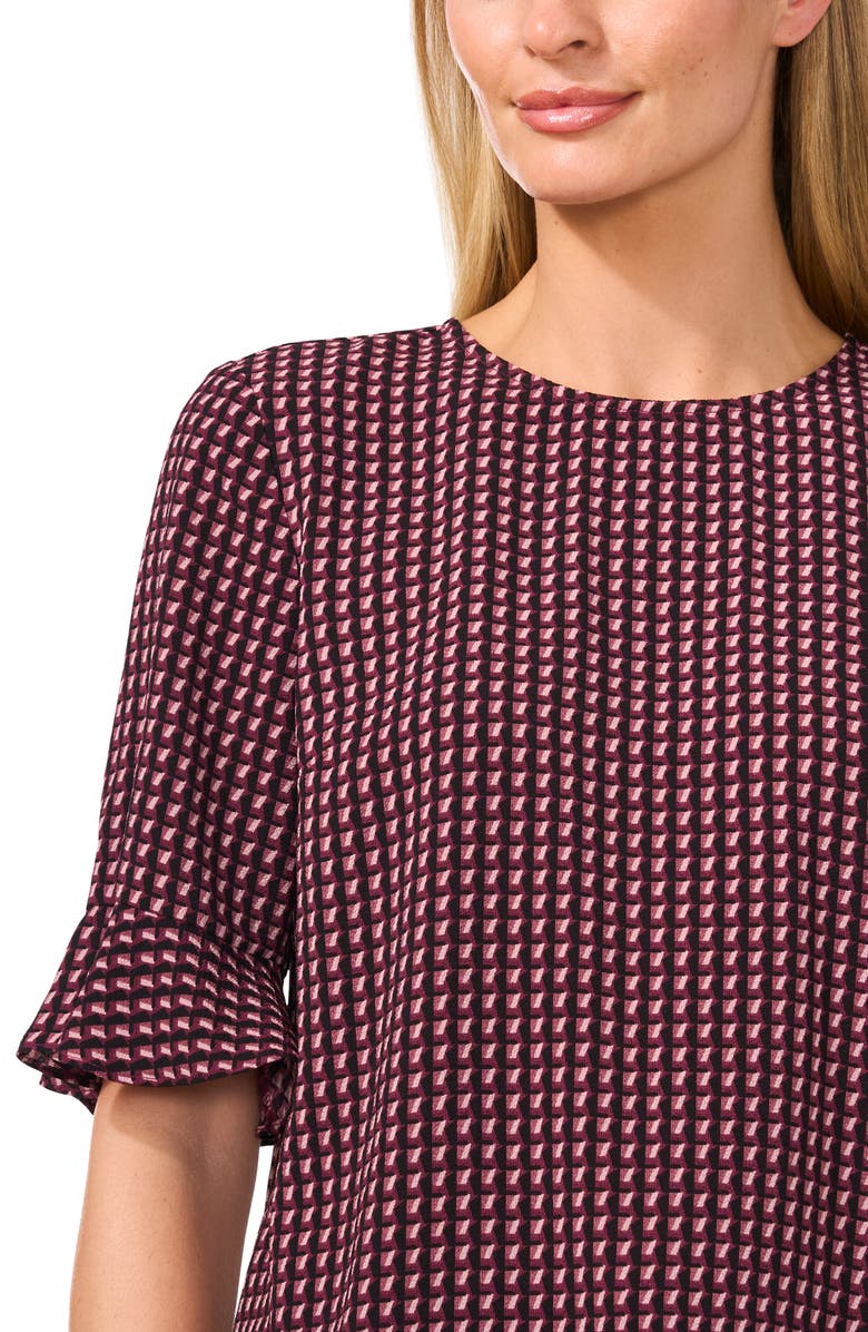 CeCe Ruffle Cuff Elbow Sleeve Top | Nordstromrack