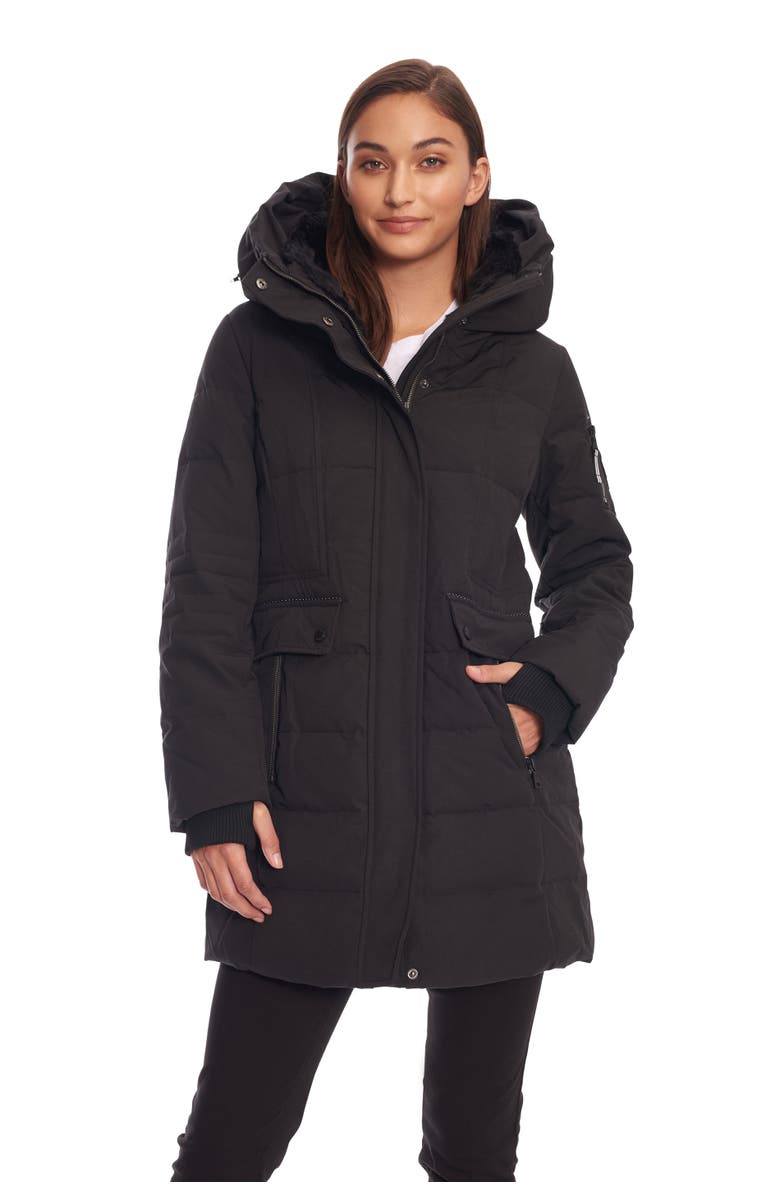 Alpine North KOOTNEY - Vegan Down Mid-Length Parka Coat | Nordstrom