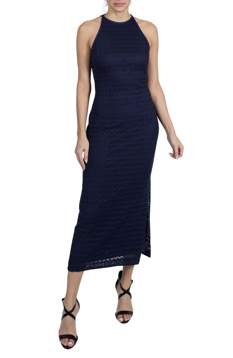 Julia Jordan Open Stitch Sleeveless Midi Dress | Nordstromrack