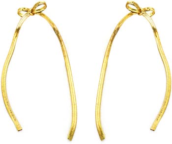 Panacea Snake Bow Chain Stud Earrings | Nordstromrack