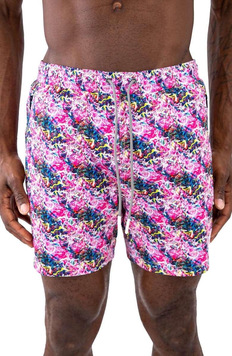 Maceoo Swim Lion Pink Fusion Swim Trunks | Nordstromrack