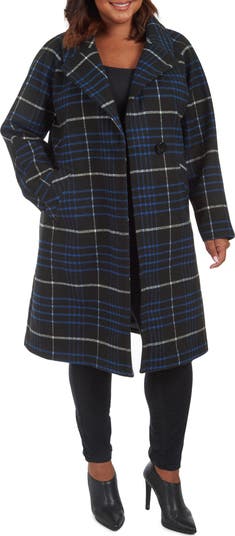 RACHEL Rachel Roy Plaid Coat | Nordstrom
