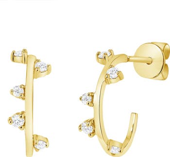 RON HAMI Scatter Diamond Hoop Earrings - 0.15 ctw | Nordstromrack