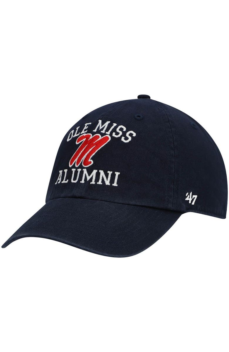 '47 Men's '47 Navy Ole Miss Rebels Alumni Clean Up Adjustable Hat ...