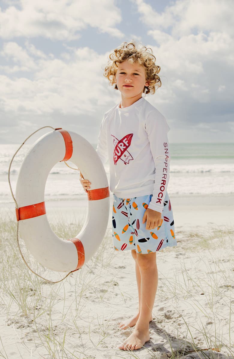 Snapper Rock Kids' Surf Long Sleeve Rashguard | Nordstrom