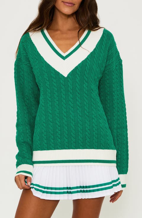 Women's Green Cable Knit & Fair Isle Sweaters | Nordstrom Women's Green Cable Knit & Fair Isle Sweaters | Nordstrom