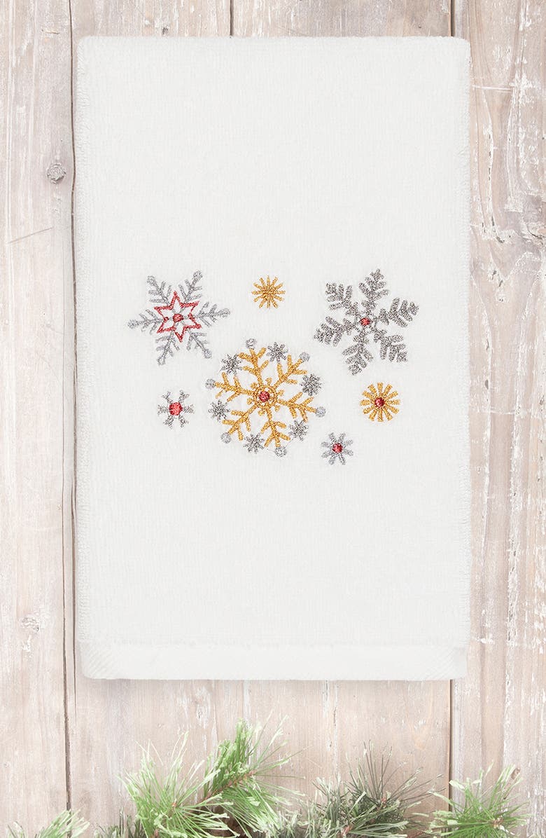 Linum Home Textiles Snowflakes Turkish Cotton Hand Towel | Nordstromrack