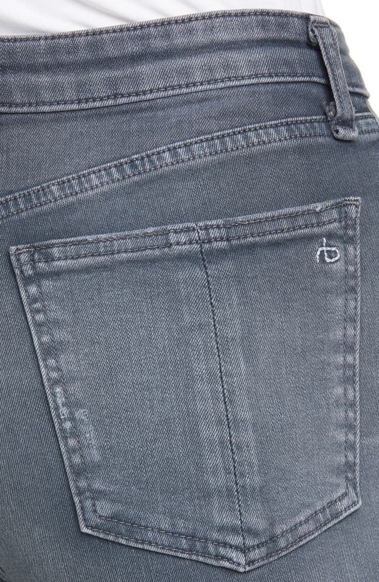 rag & bone Nina High Waist Raw Hem Ankle Cigarette Jeans | Nordstromrack