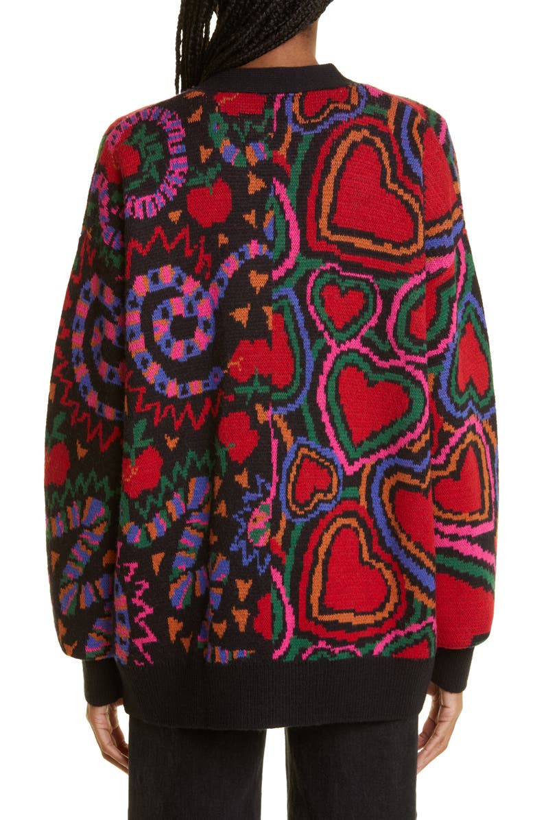 FARM Rio Mixed Rainbow Wild Hearts Snake Cardigan | Nordstromrack