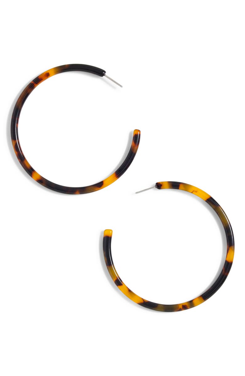 J.Crew Imitation Tortoise Hoop Earrings | Nordstrom