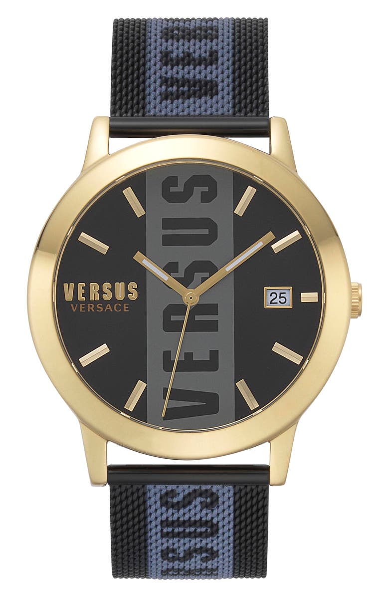 VERSUS Versace Barbés Mesh Strap Watch, 44mm | Nordstromrack