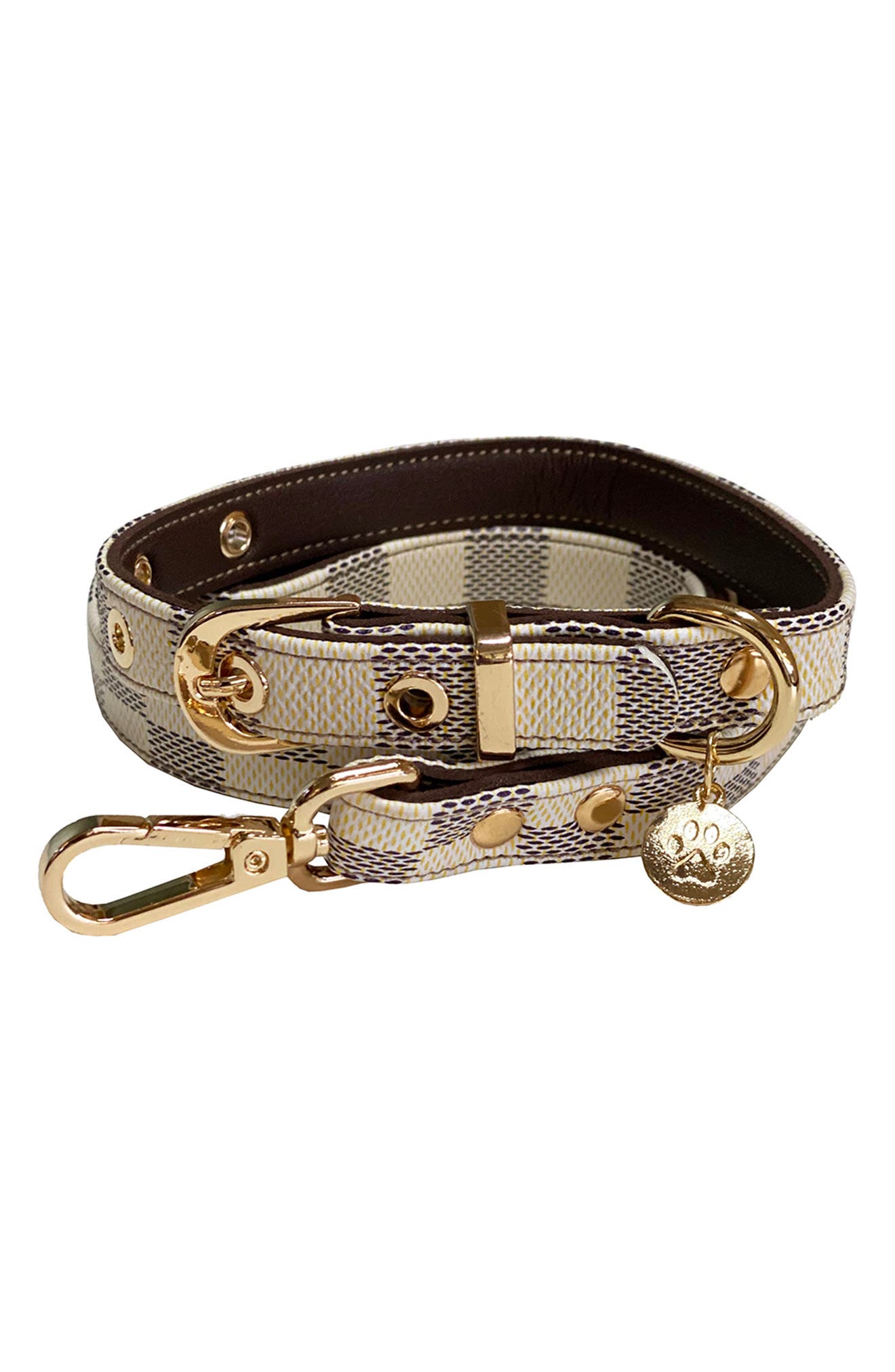 DOGS OF GLAMOUR Bella Luxury Collar with Leash - Medium | Nordstromrack
