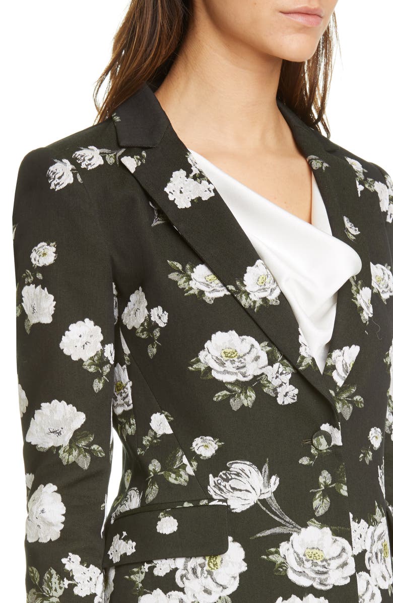 Alice + Olivia Macey Floral Fitted Blazer | Nordstromrack