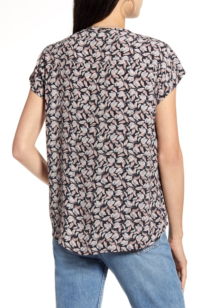 Treasure & Bond Print Front Button Top | Nordstromrack