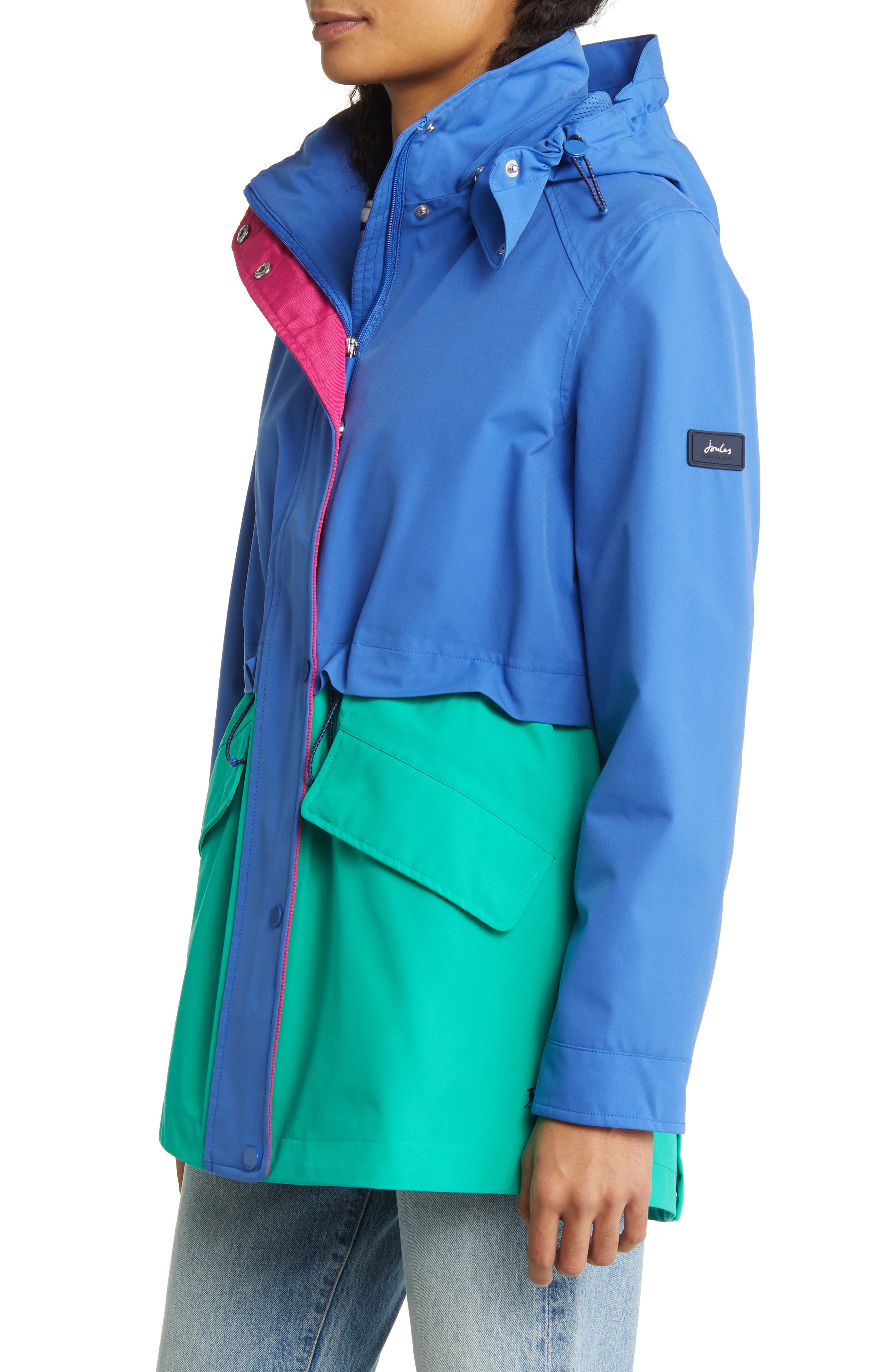 Joules Lydford Waterproof Colorblock Raincoat | Nordstrom